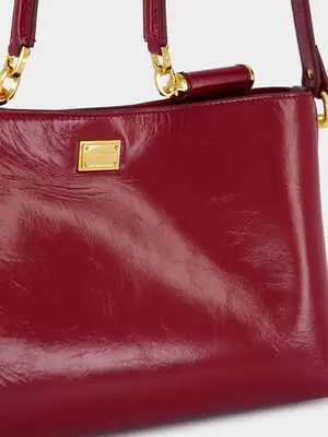 Dolce & Gabbana Vittoria Handbag In Calfskin - Red