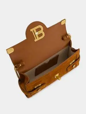 Balmain B-buzz 23 Suede Pouch - Brown