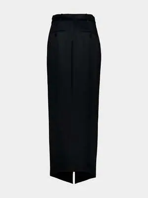 TOM FORD Crepe Envers Satin Tailored Skirt