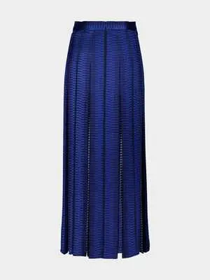 Zeus+dione Solar Jacquard Silk Midi Skirt