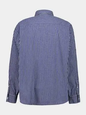 Balenciaga Striped Oversized Cotton Shirt