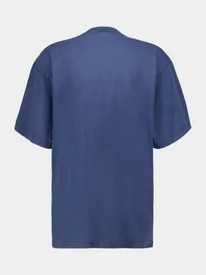 Balenciaga Twisted Cotton T-shirt - Blue