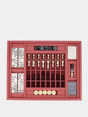 Hector Saxe Paris Bois De Rose Leather Multi-game Box
