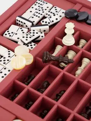 Hector Saxe Paris Bois De Rose Leather Multi-game Box