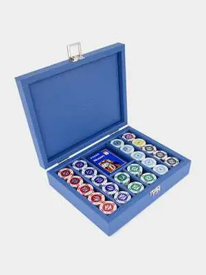 Hector Saxe Paris Limoges Leather Poker Set