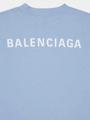 Balenciaga Back T-shirt Medium Fit - Blue
