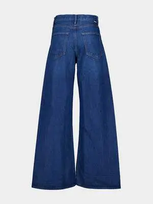 MOTHER The Lemon Twist Sneak Jeans - Blue