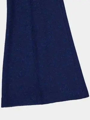 Gabriela Hearst Speckled Cashmere Flare Pants - Blue