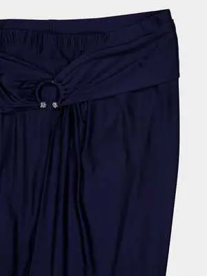 Rabanne Piercing Detail Midi Skirt - Blue