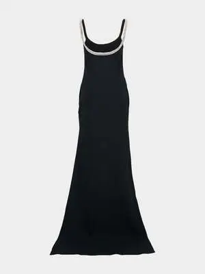 TOM FORD Crystal Embroidered Asymmetric Cocktail Dress