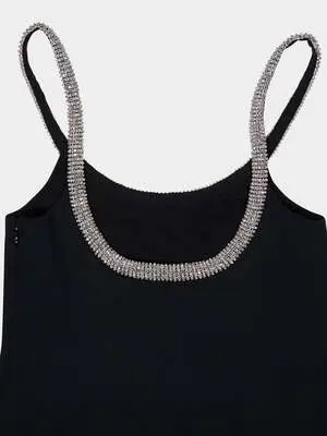 TOM FORD Crystal Embroidered Asymmetric Cocktail Dress