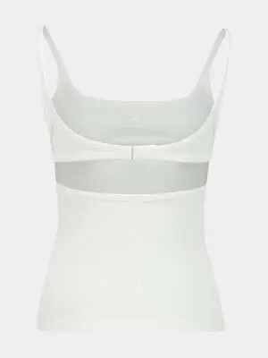 COURREGES Heritage 90s Rib Cotton Tank Top