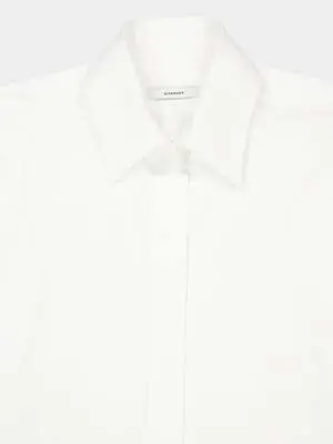 Givenchy Asymmetric Cotton Poplin Shirt - White