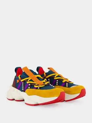 CHRISTIAN LOUBOUTIN Trailnrun Low-top Leather Sneakers - Multicolour
