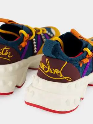 CHRISTIAN LOUBOUTIN Trailnrun Low-top Leather Sneakers - Multicolour