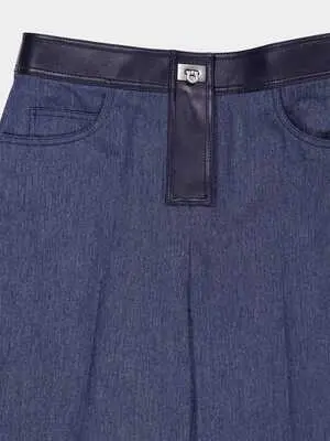 FERRAGAMO High-waisted Wide-leg Denim Trousers - Blue