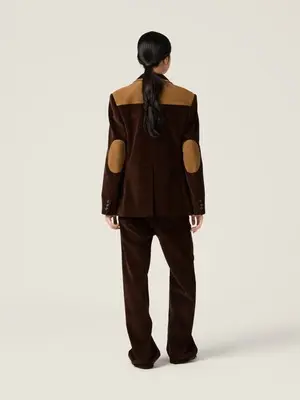 Miu Miu Corduroy Wide-leg Pants - Brown