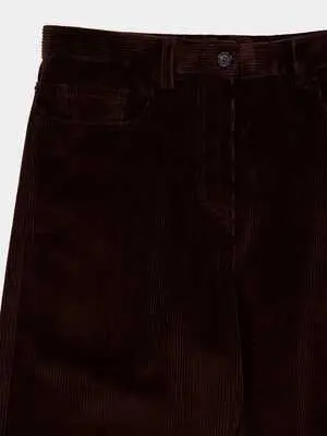 Miu Miu Corduroy Wide-leg Pants - Brown