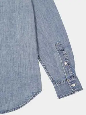 Miu Miu Light Chambray Oversized Shirt - Blue