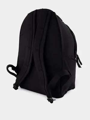 Stone Island Coated Nylon Backpack With Logo Patch - Black