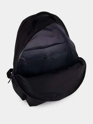 Stone Island Coated Nylon Backpack With Logo Patch - Black