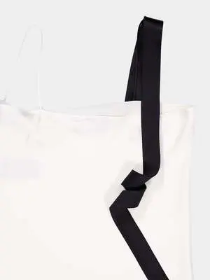 TOM FORD Silk Camisole With Tuxedo Band - White