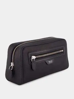 TOM FORD Leather Toiletry Bag - Black