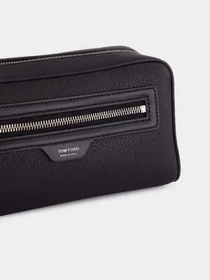 TOM FORD Leather Toiletry Bag - Black