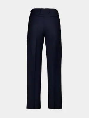 Boglioli Straight Fit Wool Trousers