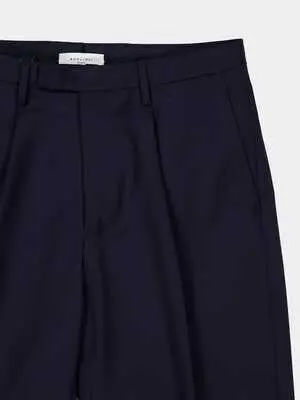 Boglioli Straight Fit Wool Trousers