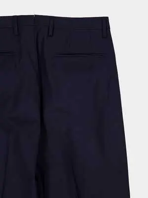 Boglioli Straight Fit Wool Trousers