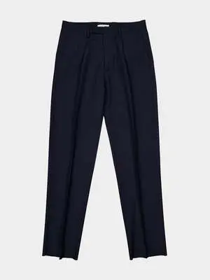 Boglioli Straight Fit Wool Trousers