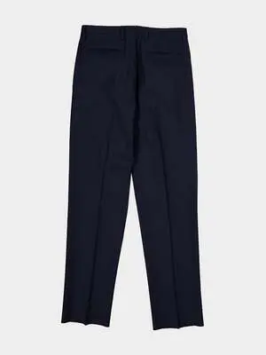 Boglioli Straight Fit Wool Trousers