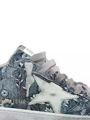 GOLDEN GOOSE Ball Star Floral Sneakers - Blue