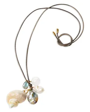 Chan Luu Turbo Shell & Gemstone Pendant Necklace