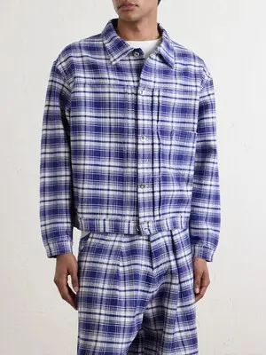 STORY MFG. Friday Checked Cotton Jacket