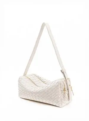 ELLEME Trousse Woven Leather - Ivory