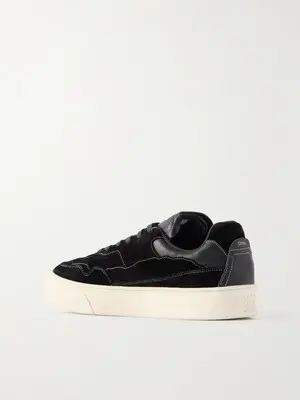 OMNI Matta Leather-trimmed Suede Sneakers