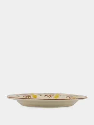 LES-OTTOMANS The Farm Ceramic Charger Plate - Multicolour