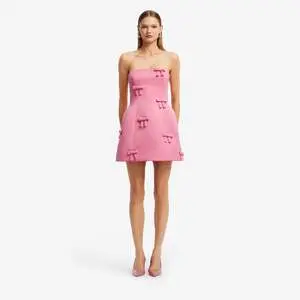 LEO LIN Roselle Bow Mini Dress