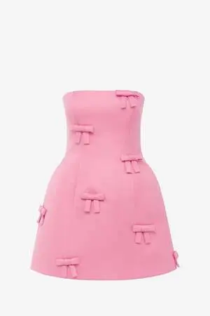LEO LIN Roselle Bow Mini Dress