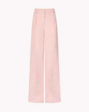 SERENA BUTE LONDON Linen Inverted Pleat Trousers