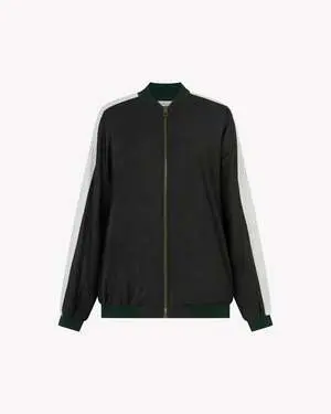 Serena Bute Cashmere-wool Blend Bomber Jacket - Green