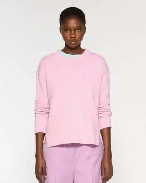Serena Bute Cashmere Blend Relaxed Fit Jumper - Pink