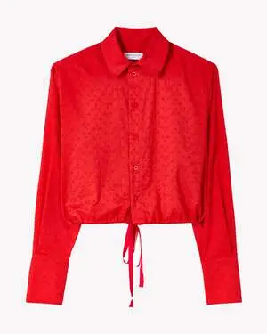 SERENA BUTE LONDON Broderie Drawstring Shirt