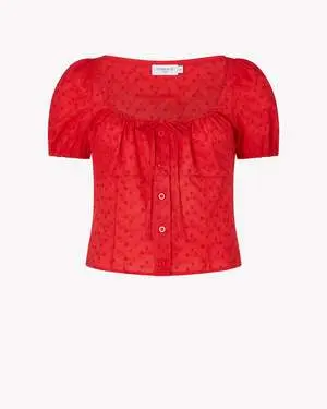 SERENA BUTE LONDON Broderie Bodice Top