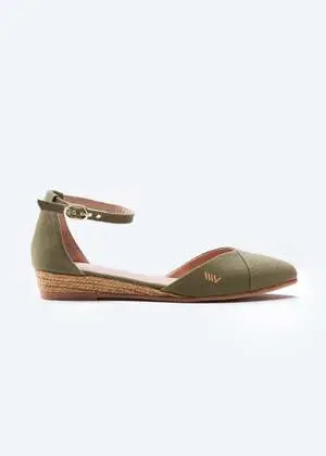VISCATA Montroig Canvas Espadrille - Olive