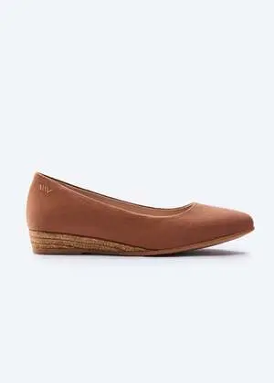 VISCATA Rubina Canvas Espadrille Flats Brown