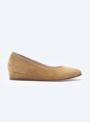 VISCATA Roma Suede Flats - Camel
