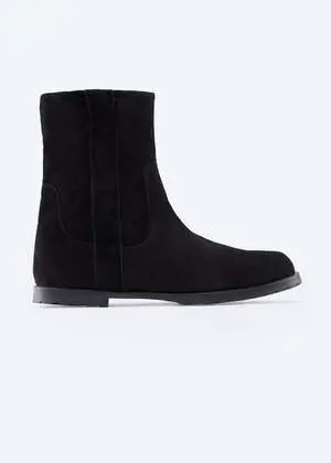 VISCATA Cremona Suede Flat Boots - Black
